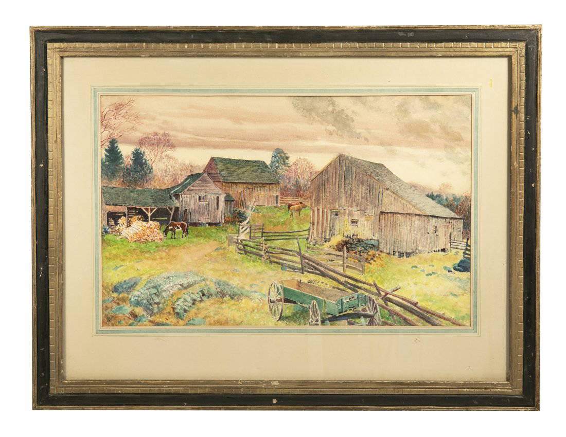 John Rutherford Boyd (american, 1882-1951) Watercolor Painting Auction
