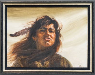 Gregory Perillo (american, B. 1927) Oil Painting "the Hunt" Auction