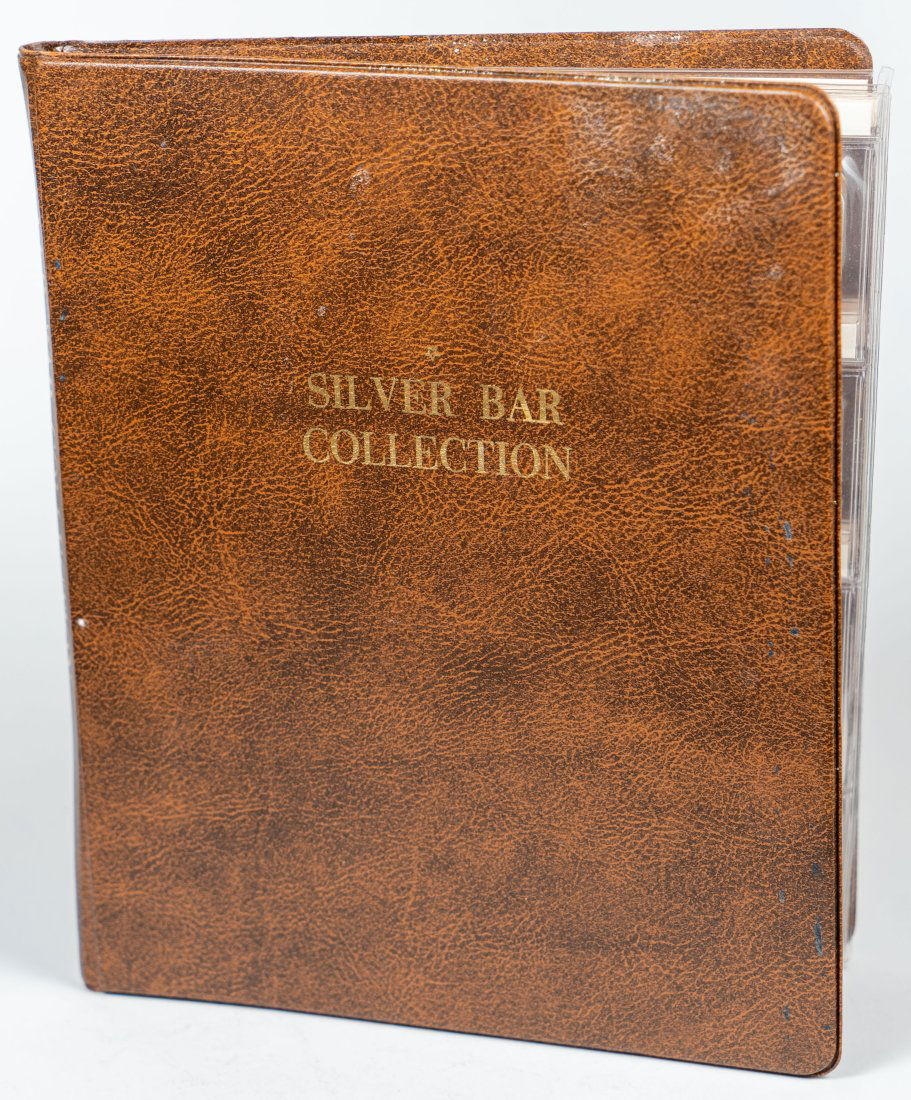 Twenty-four(24) Vintage .999 Fine Silver Art Bars Auction
