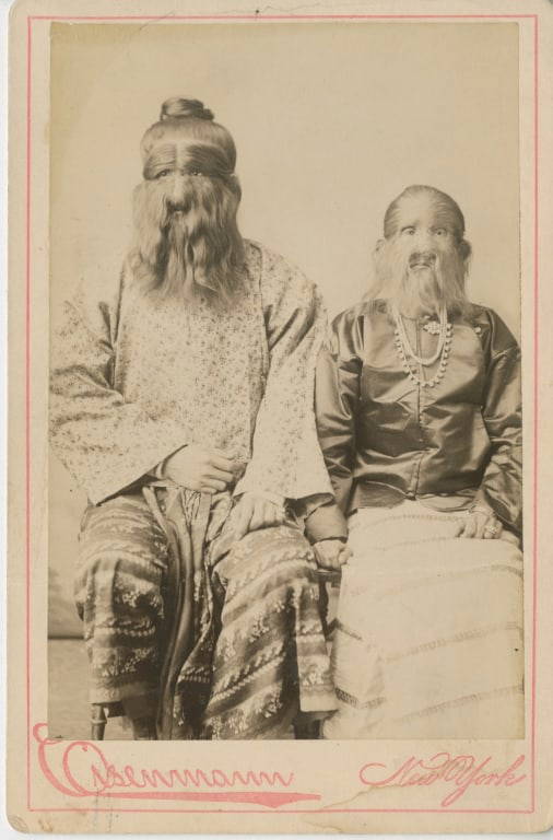 Eisenmann, Charles. Hairy Family, Barnum's Circus Auction