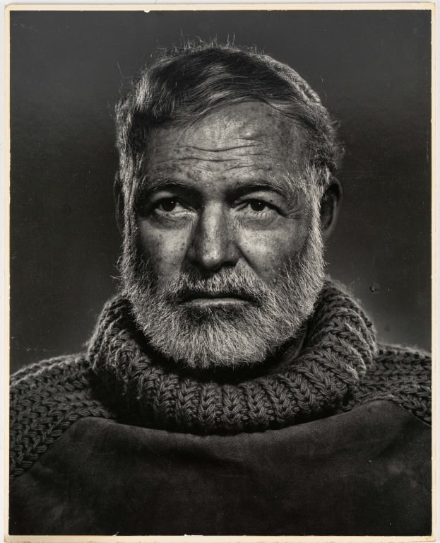 Karsh, Yousuf. Hemingway Portrait. 1957 Auction