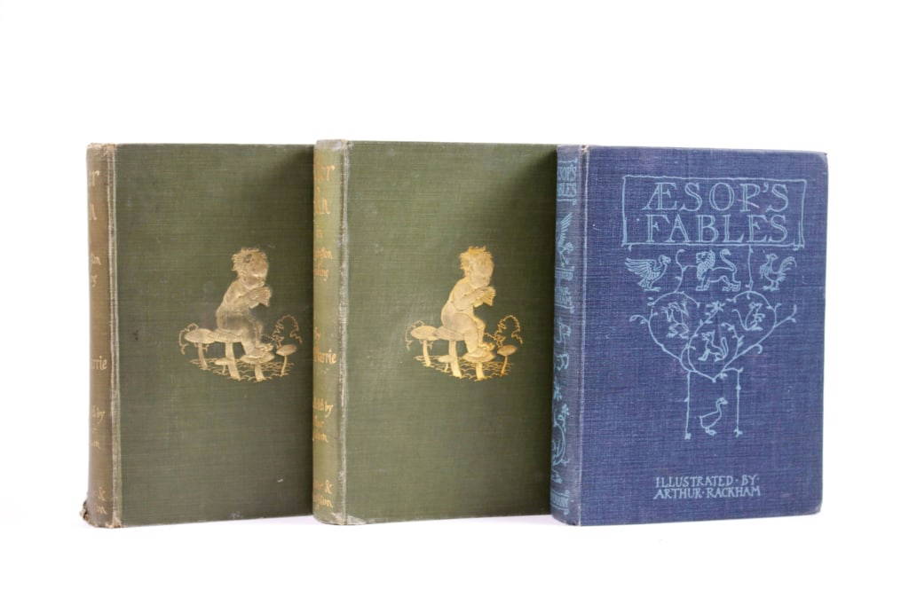 [rackham, Arthur] Peter Pan / Aesop's Fables. 3 V Auction