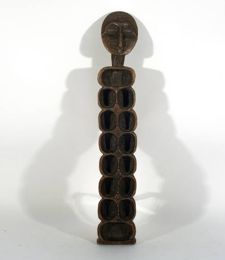 Awele Table Game Box, Ashanti Ethnic Group, 20th