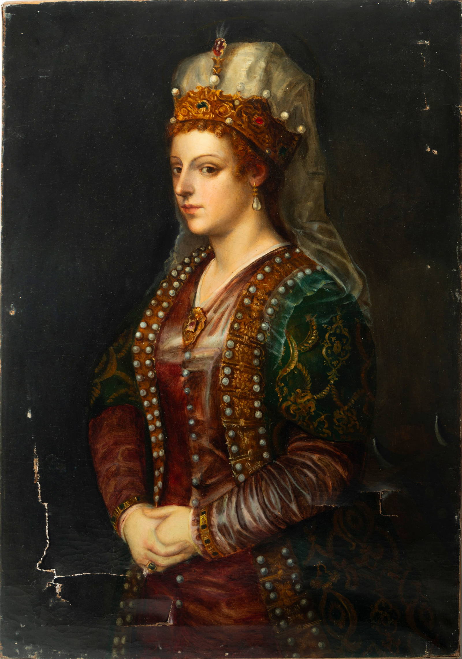 Beautiful And Decorative Orientalist Portrait Of A Turkish Princess ...