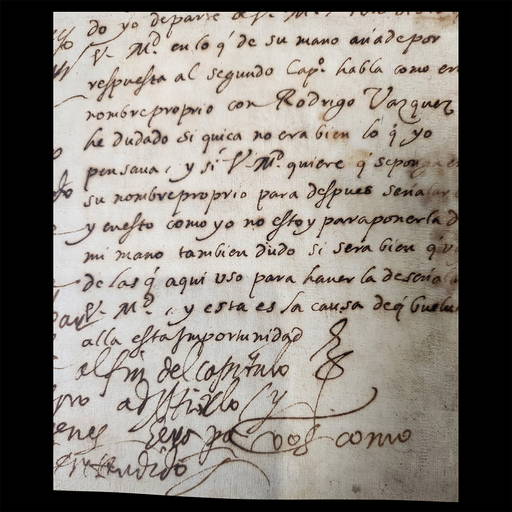 Interesting Document With Writings And Signature Of King Felipe Ii ...