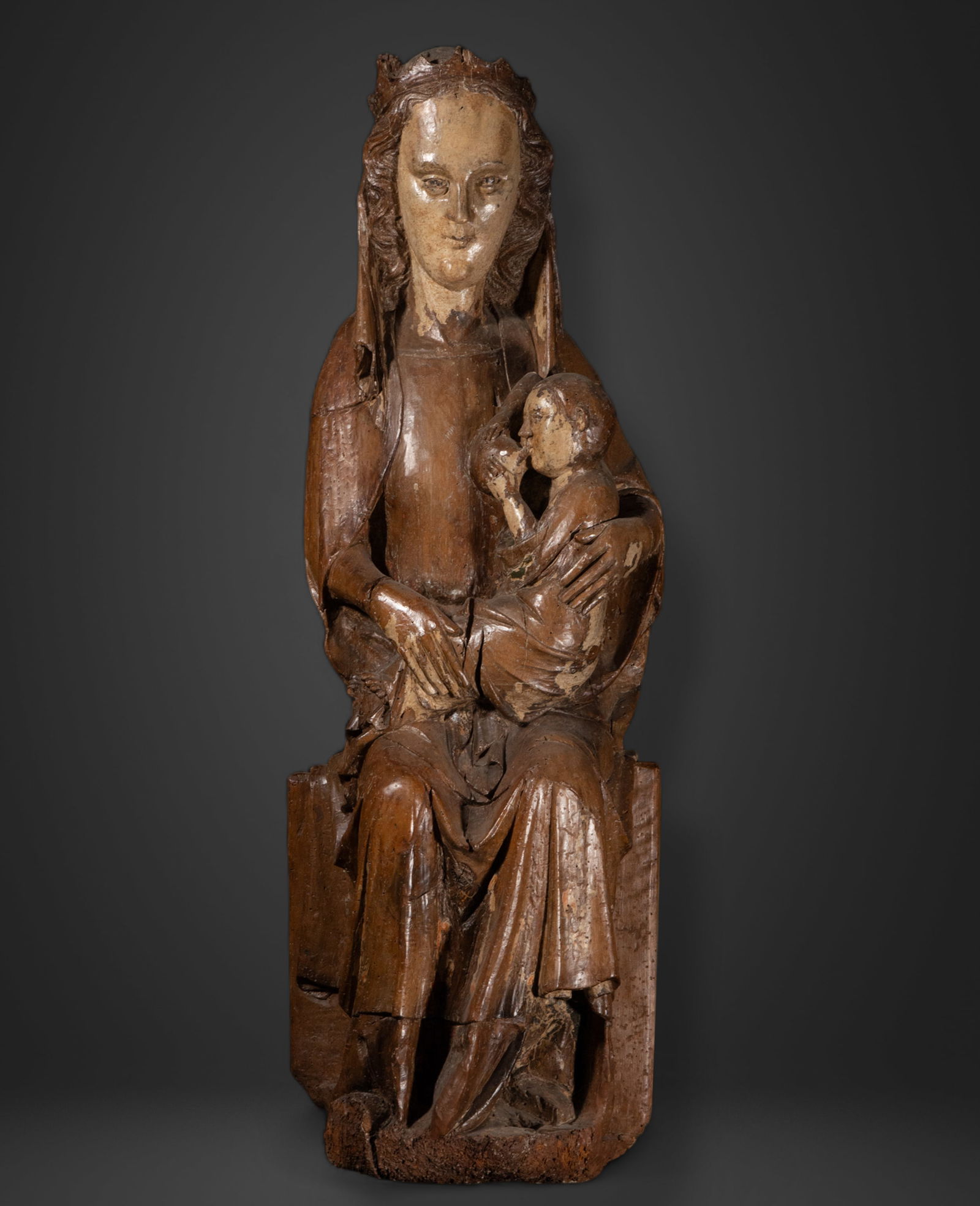 Large Virgin Of The Milk Late German Romanesque Transition To Medieval ...