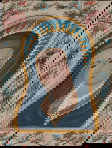 Beautiful Mexican Colonial Icon Of Dolora New Spanish Colonial 18th Century