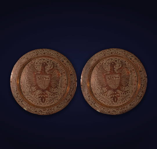 Great Pair Of Reflection Plates From Manises 19th 20th Century
