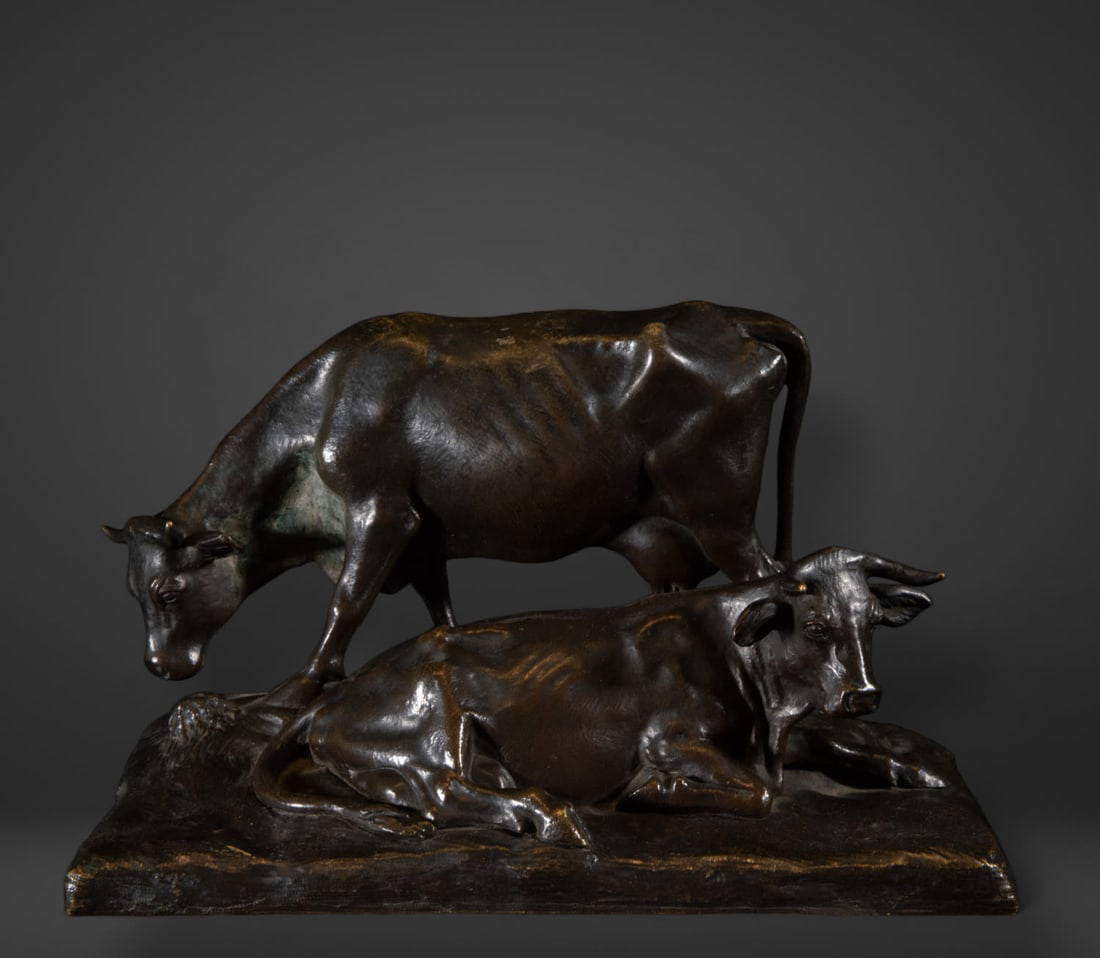 Pair Of Bulls Following Models Of The Italian Veneto Renaissance Of The ...