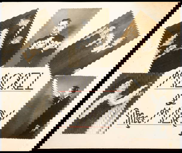 Photographic Collage Of Macxel And Miss Mary Spain 1950s