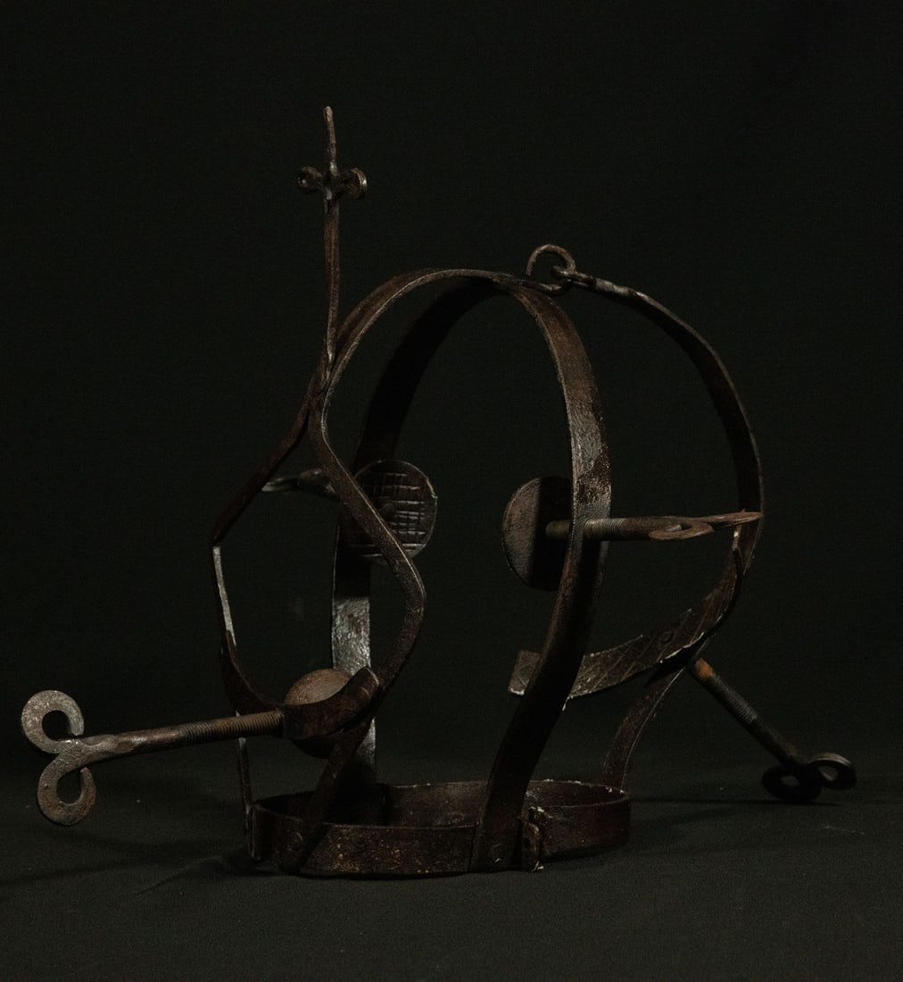 Rare Torture Mask For Head Of The Spanish Inquisition, 19th Century ...