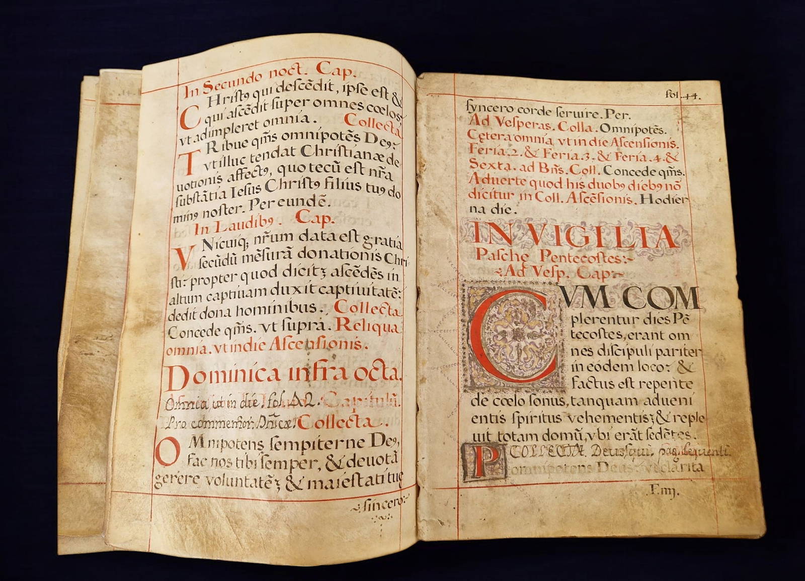 Handwritten Liturgical Book Of Hours (c. 1500) Auction
