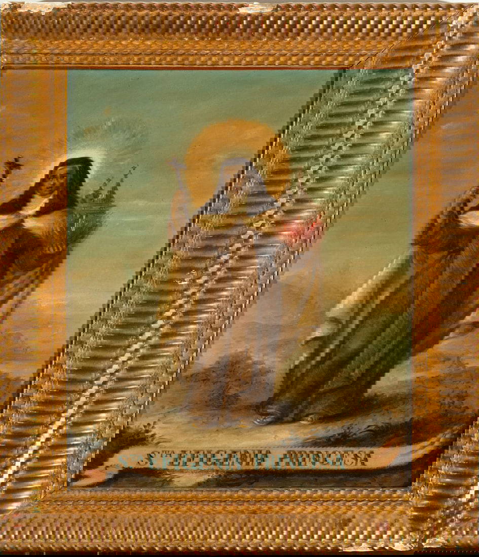 Saint Efigenia Princess, Patron Saint Of Peru, 18th Century Auction