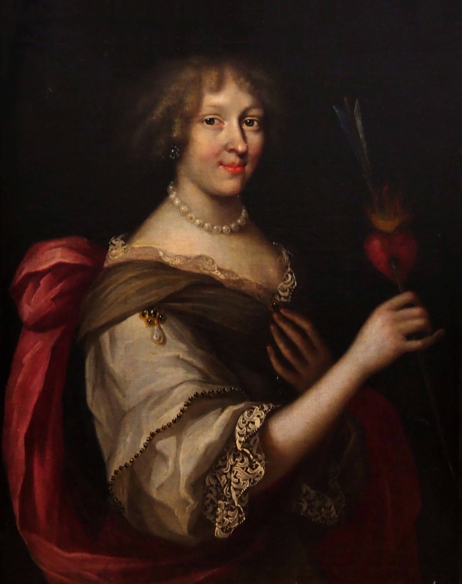 17th Century Dutch School By Peter Nason - Portrait Of A Woman With ...