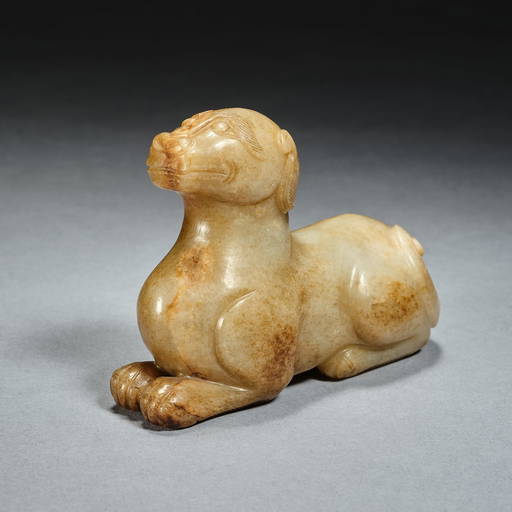 A Jade Figure Of Dog,ming Dynasty,length 8cm,height 6cm