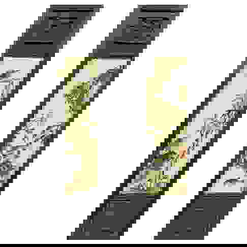 A Pair Of Chinese Paintings By Zhu Da With Wood Frames Auction