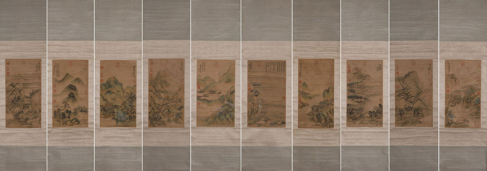 10 scrolls of Chinese landscape painting, Wang Hui mark - Mar 06, 2023 ...