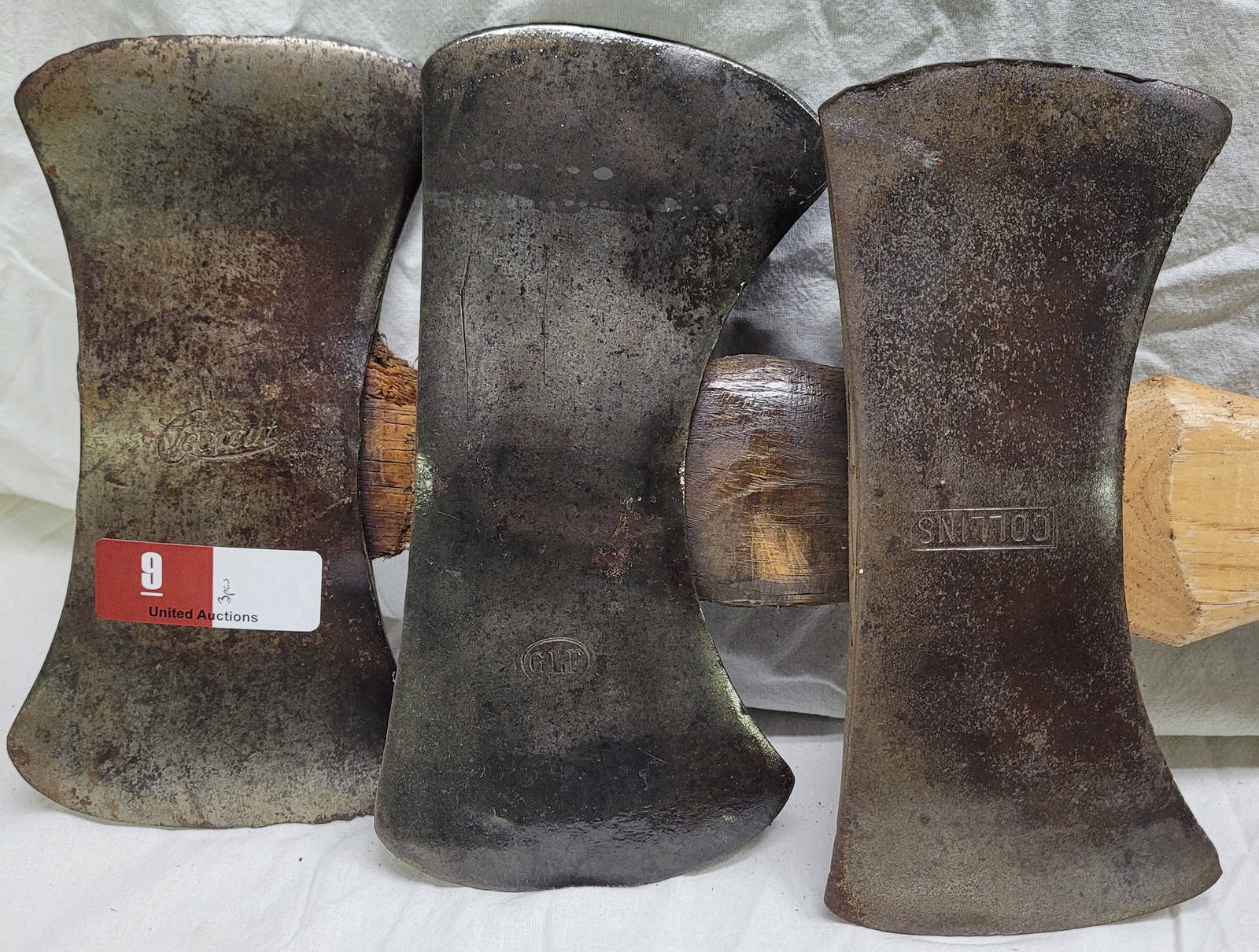(3) Double Head Axes - Clear Cut 5" X 32 .5", Glf 5" X 36 .5", Collins ...