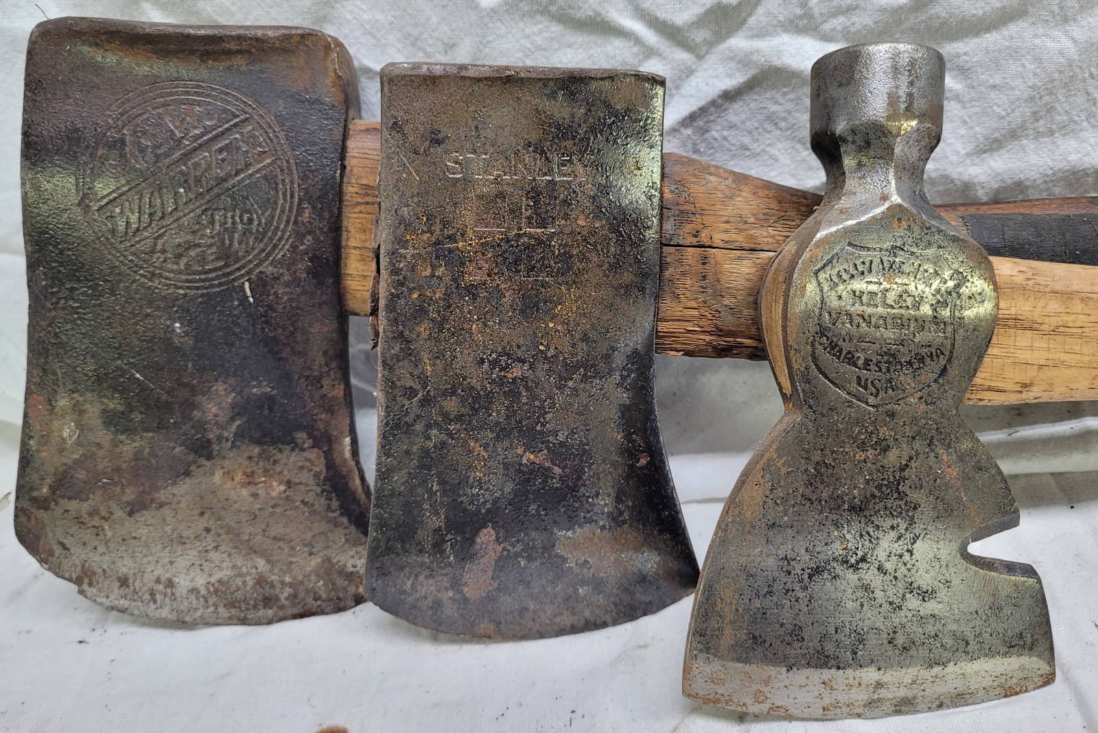 Axes Jm Warren, Stanley Four Square, Kelly Axe Mfg Auction