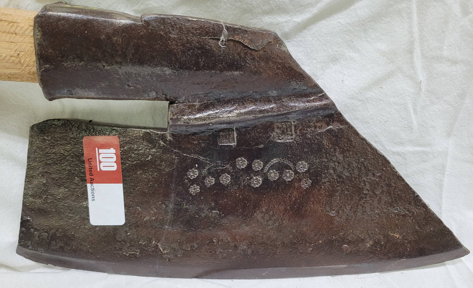 Early Goosewing Broad Axe W/ Touch Mark Auction