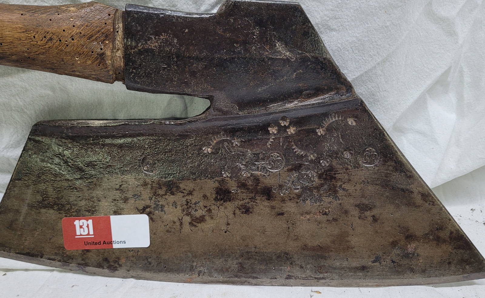 Early Goosewing Broad Axe W/ Touch Marks Auction