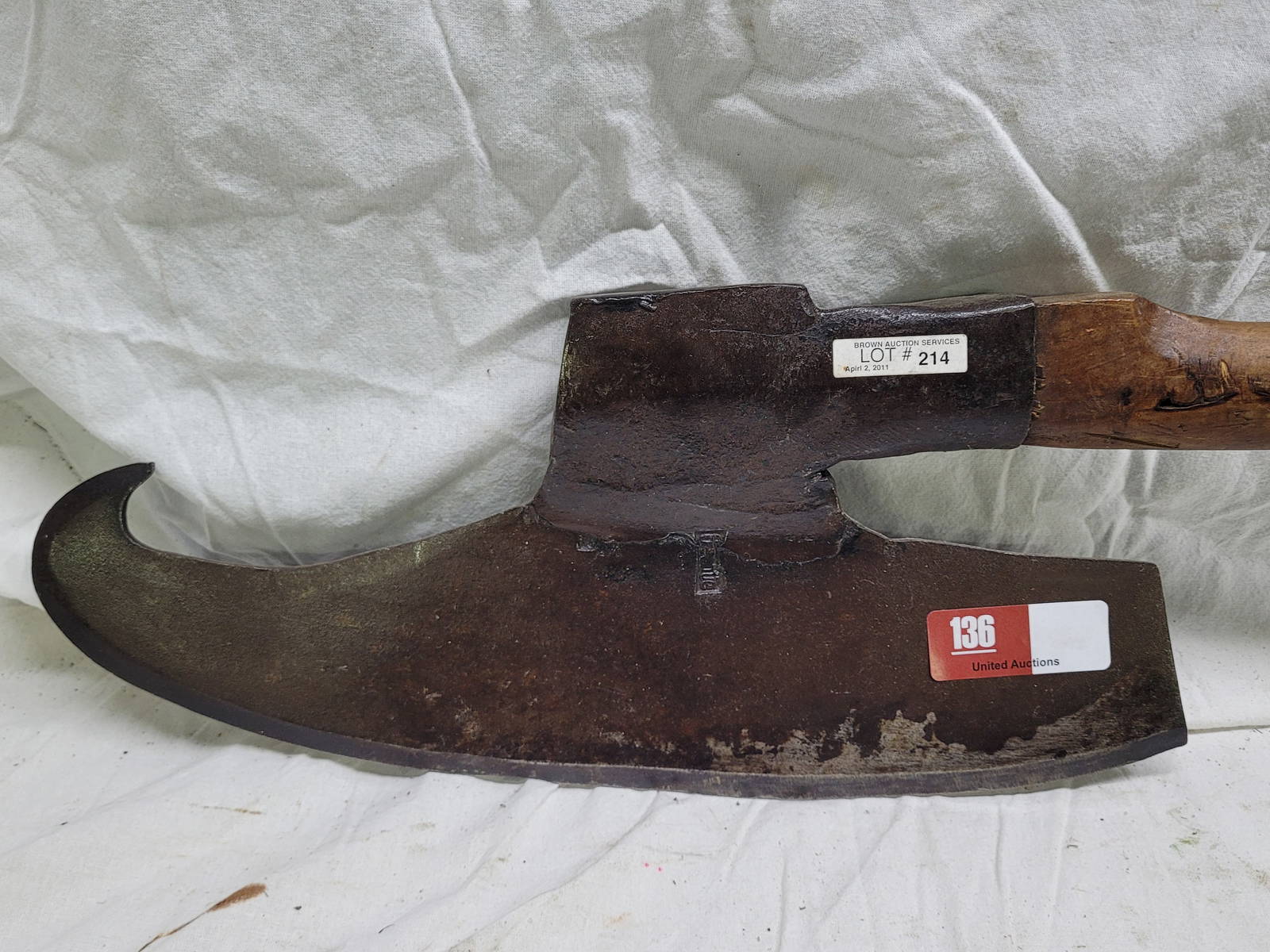 Signed Granue Goosewing Broad Axe Auction
