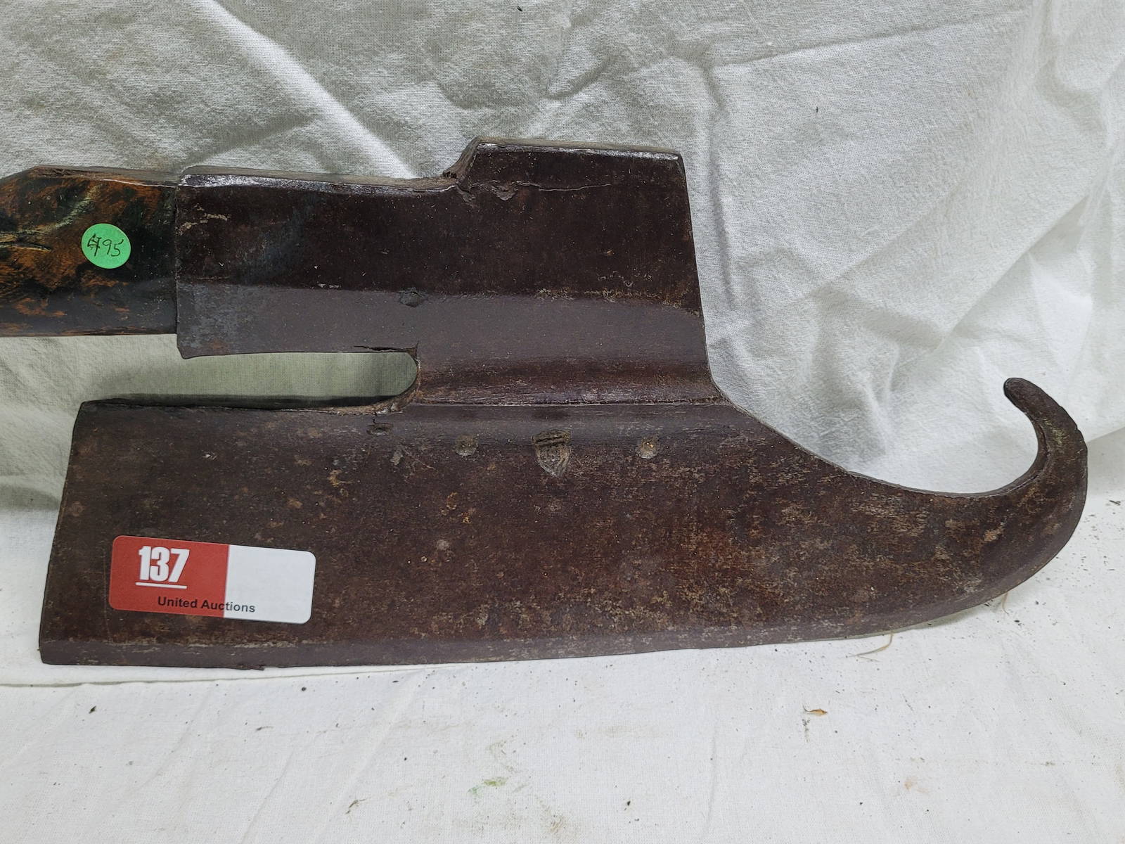 Signed Early Goosewing Broad Axe Auction