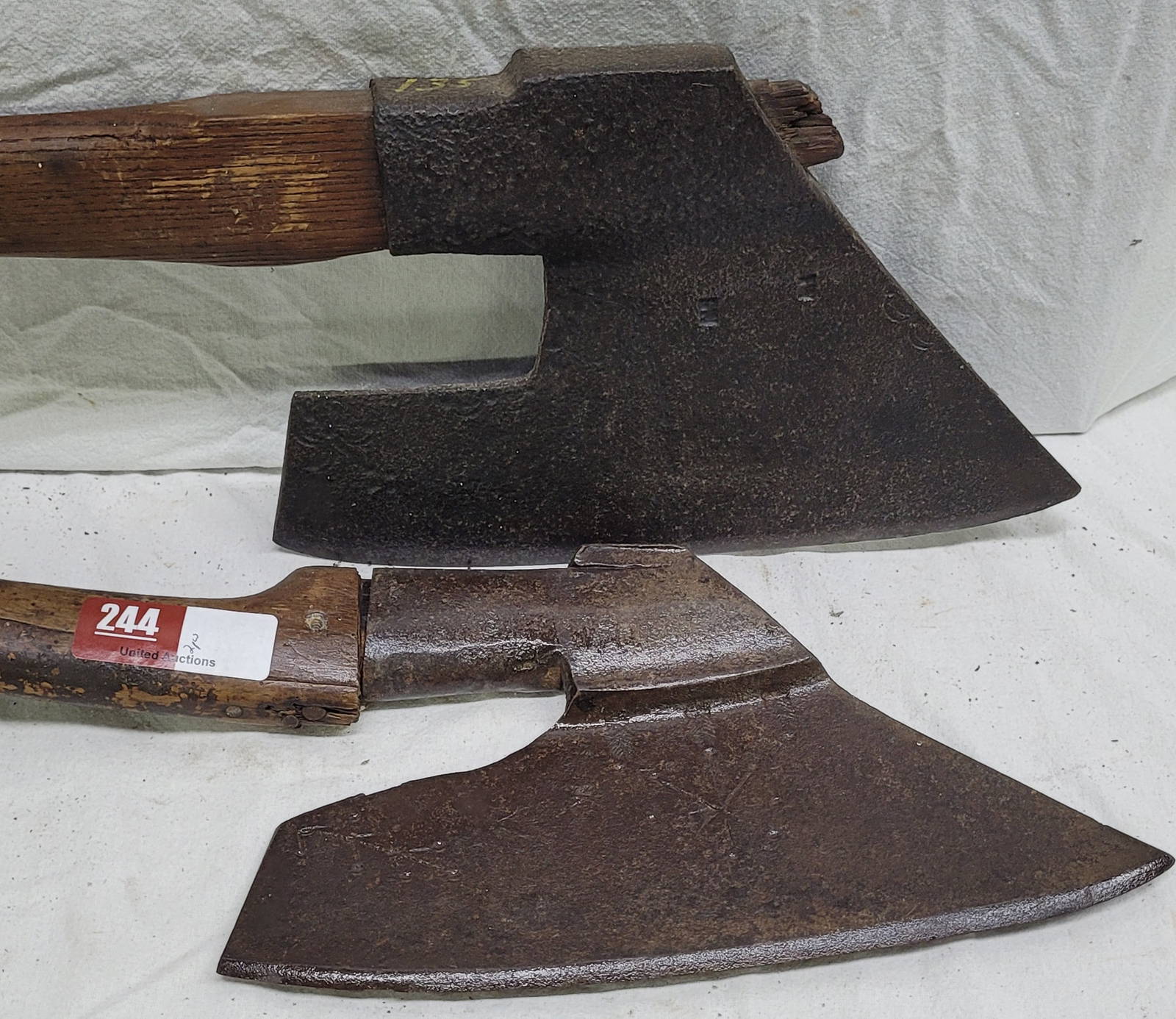 (2) Early Goosewing Broad Axes W/ Touch Marks 12 .25" X 23", 12 1'4" X ...