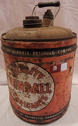 Kendall Lubricants 5 Gallon Gas Can