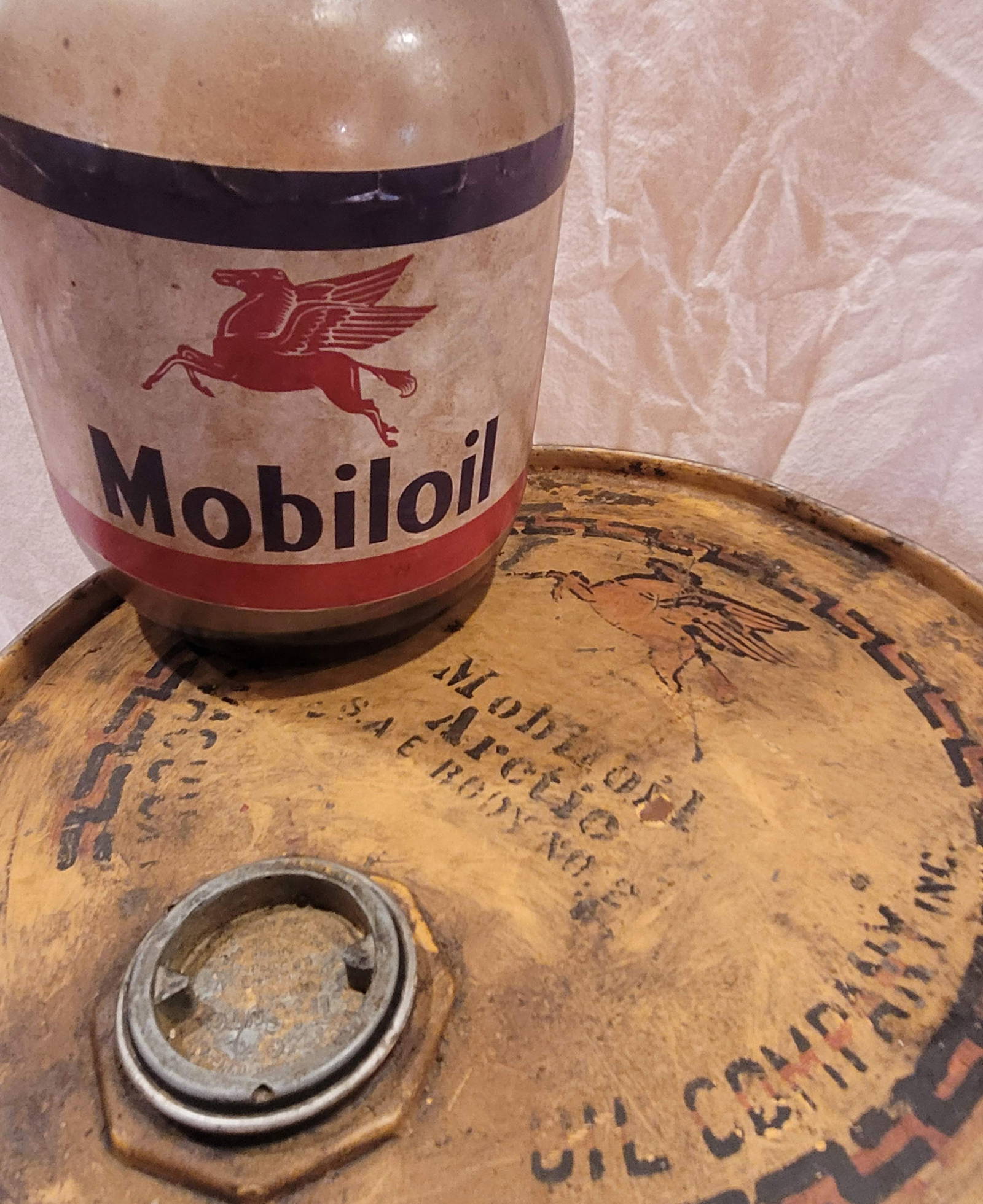 Mobil Oil Arctic Bulk Can And Labeled Jug Auction