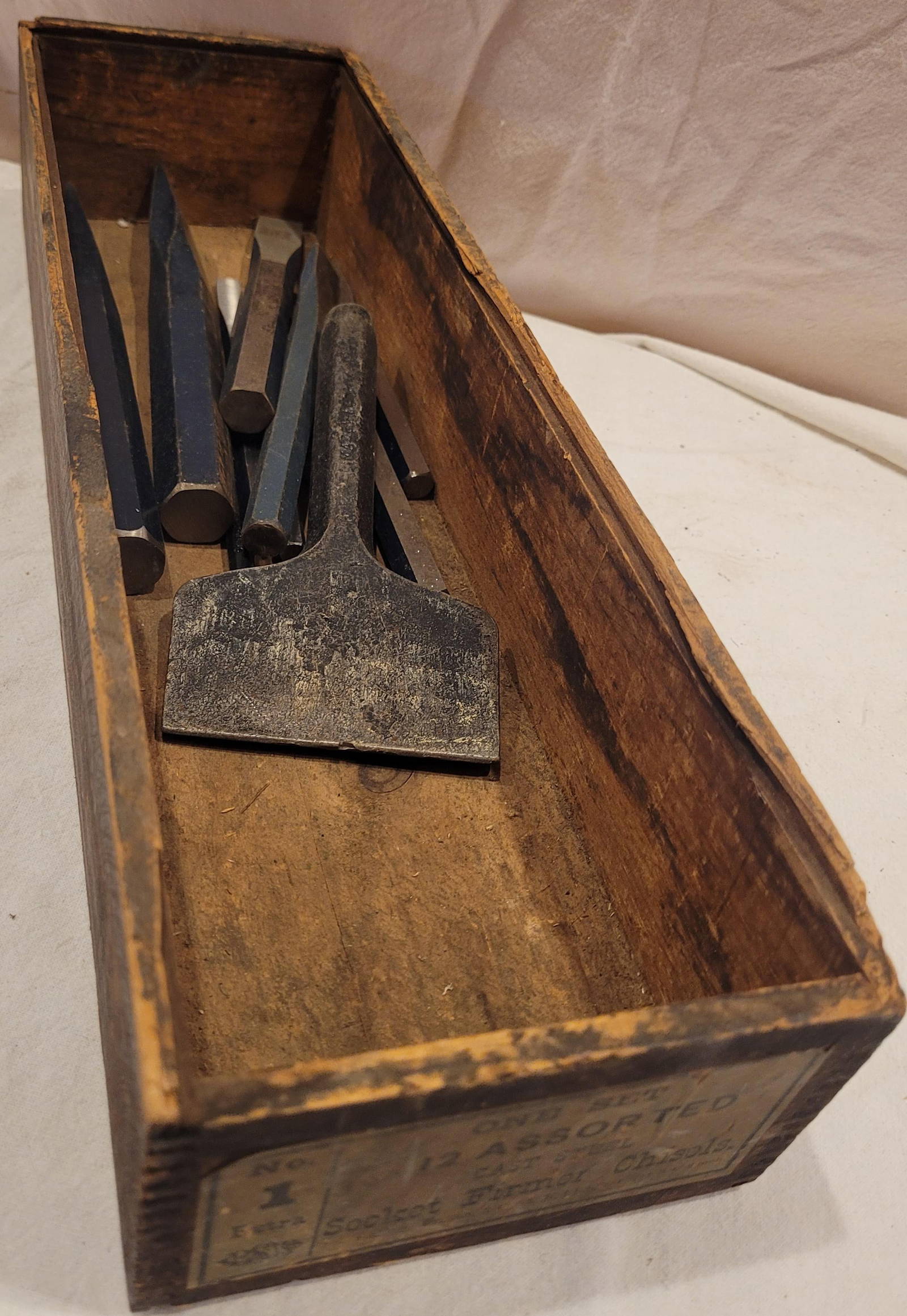 Various Socket Firmer Chisels With Box Auction