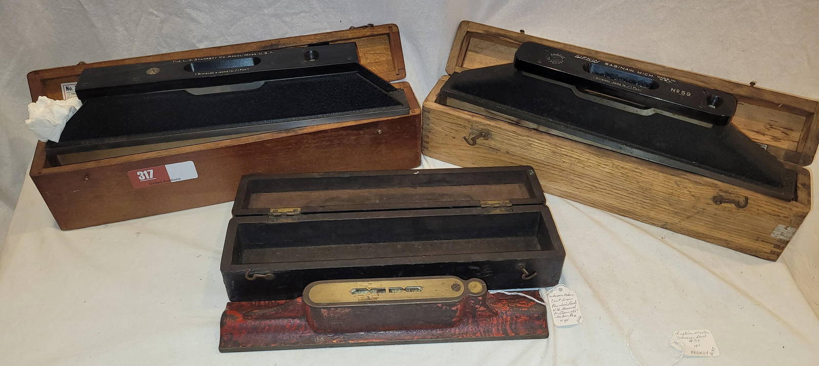 Levels (3) - Starrett No. 199 Precision Level In Box, Lufkin Precision ...