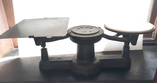 Platform or Feed Scale. Labeled: "HOWE Scales. Pat - Mar 24, 2012 ...