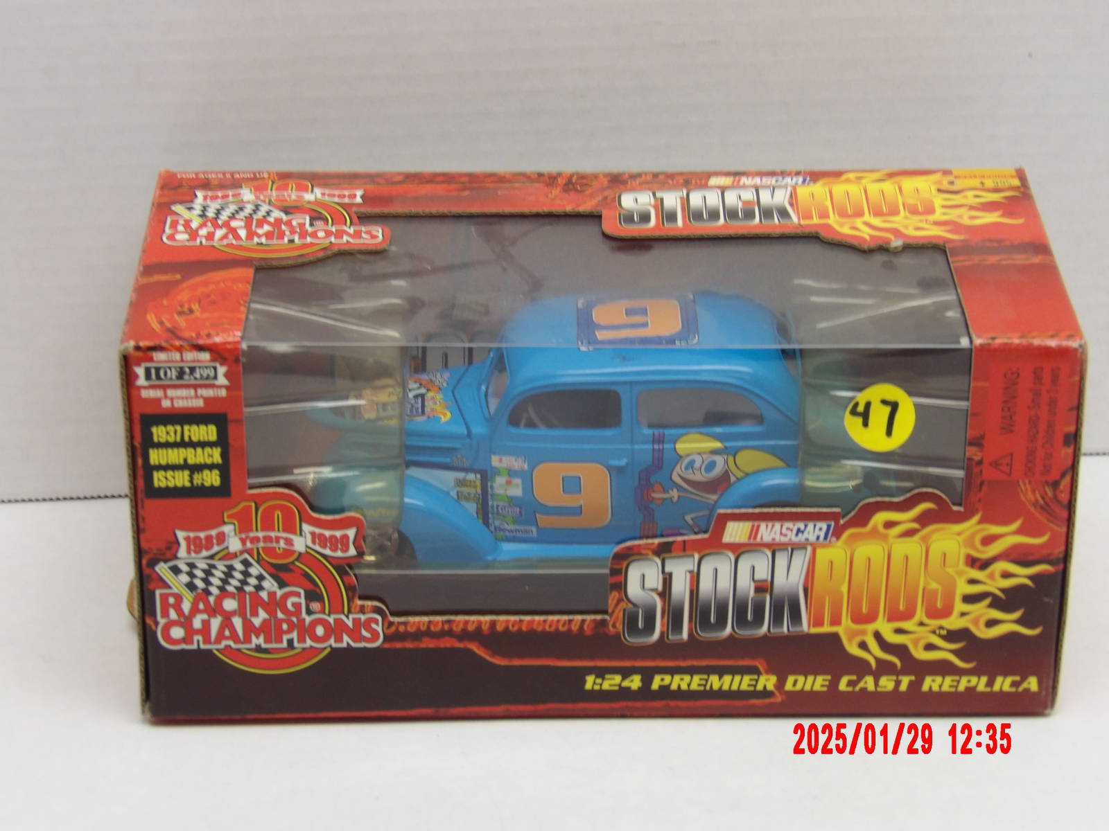 Racing Champions 1/24 Scale Nascar Stock Rods – 1937 Ford Humpback Die ...