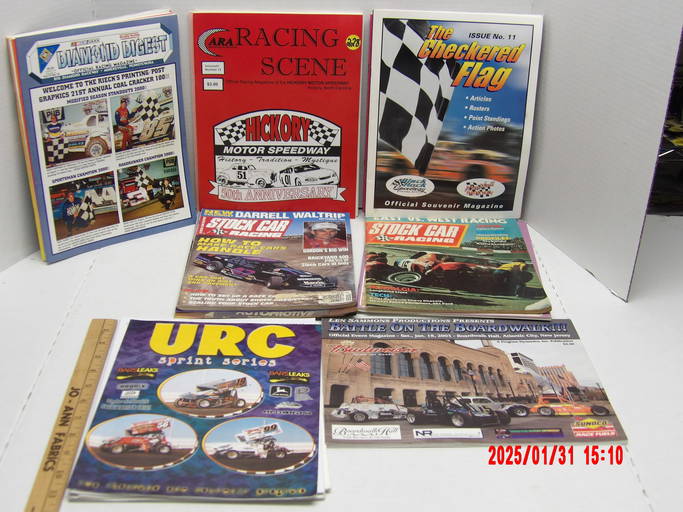 Vintage Auto Racing Magazines And Programs Collection