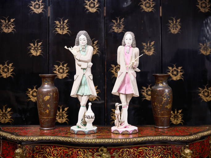 Joseph Wackerle (german, 1880 1959): A Pair Of Nymphenburg Porcelain ...