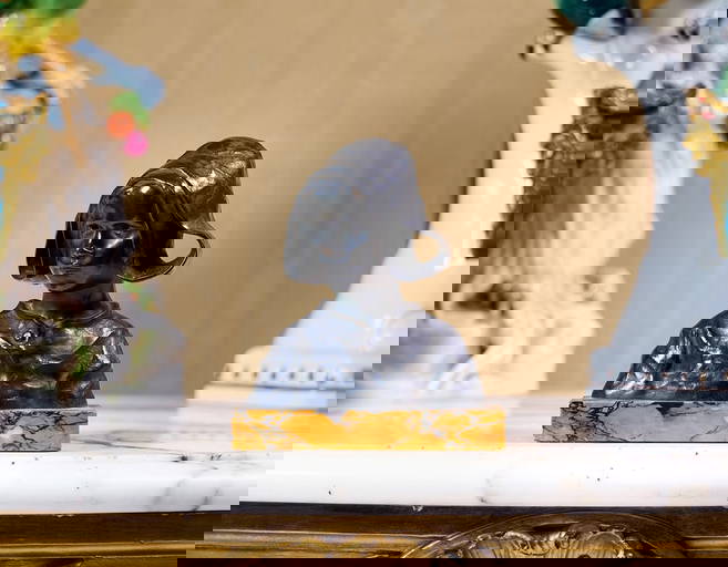 Ruth Milles (swedish, 1873 1941): Bust Of A Breton Girl