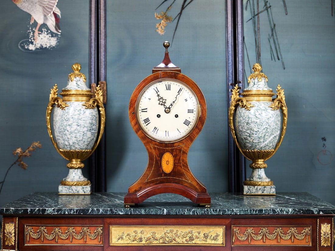 An Early 20th Century Mahogany Balloon Shaped Bracket Clock - May 29 ...