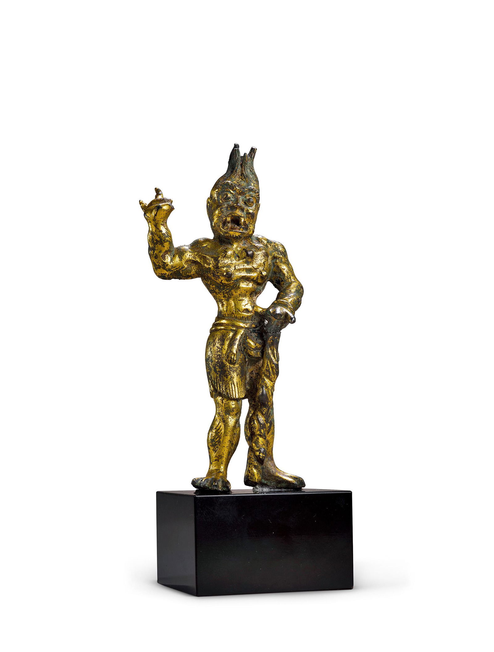 Vidyaraja Tang Dynasty China Gilt Copper