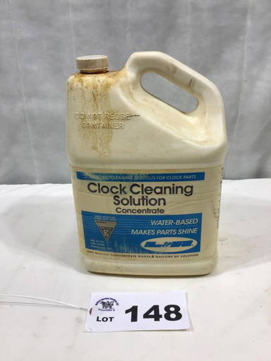 CLOCK CLEANING SOLUTION CONCENTRATE, 3/4 FULL (#0148) on May 30, 2022 ...