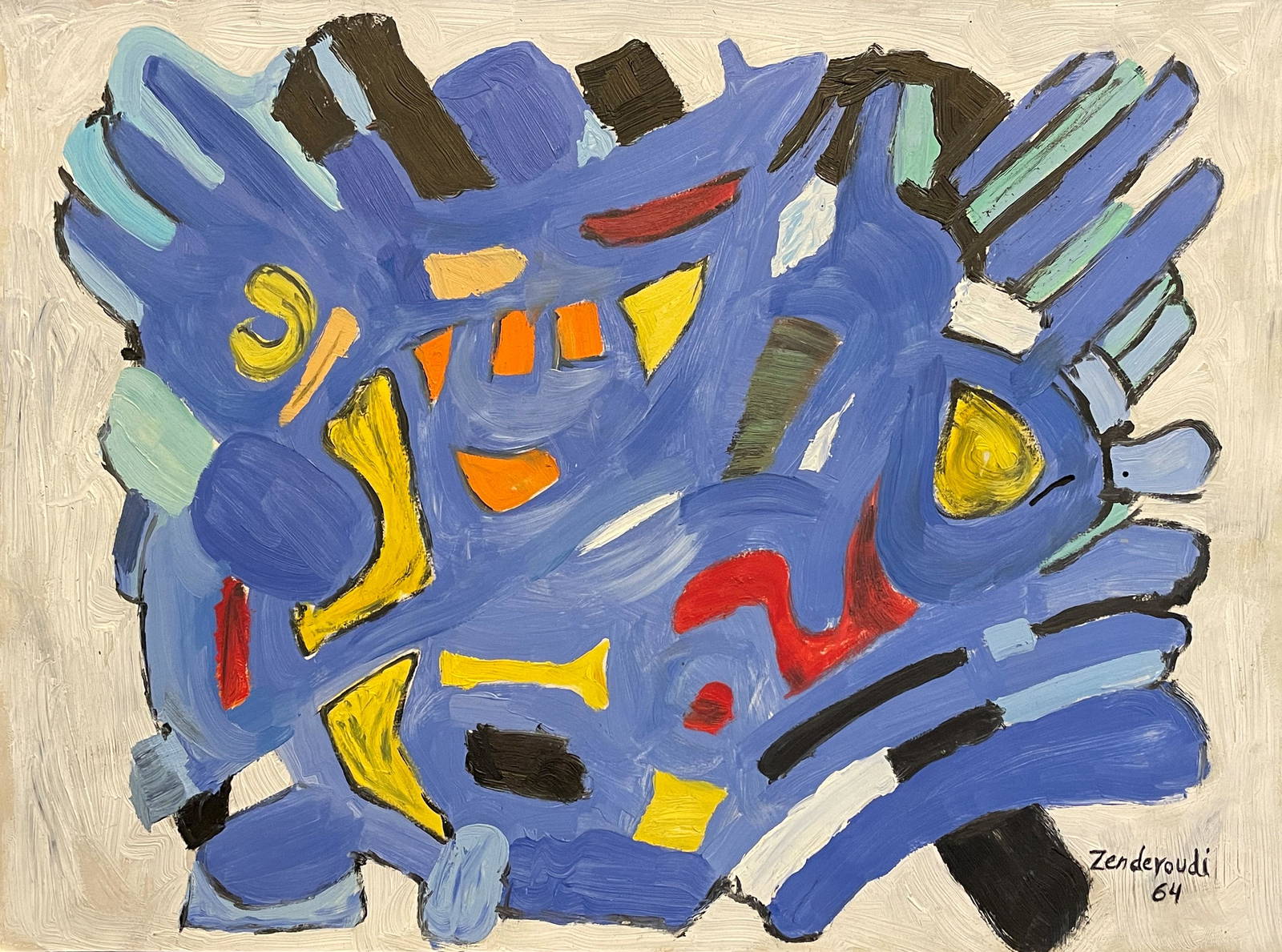 Hossein Zenderoudi (1937) Auction