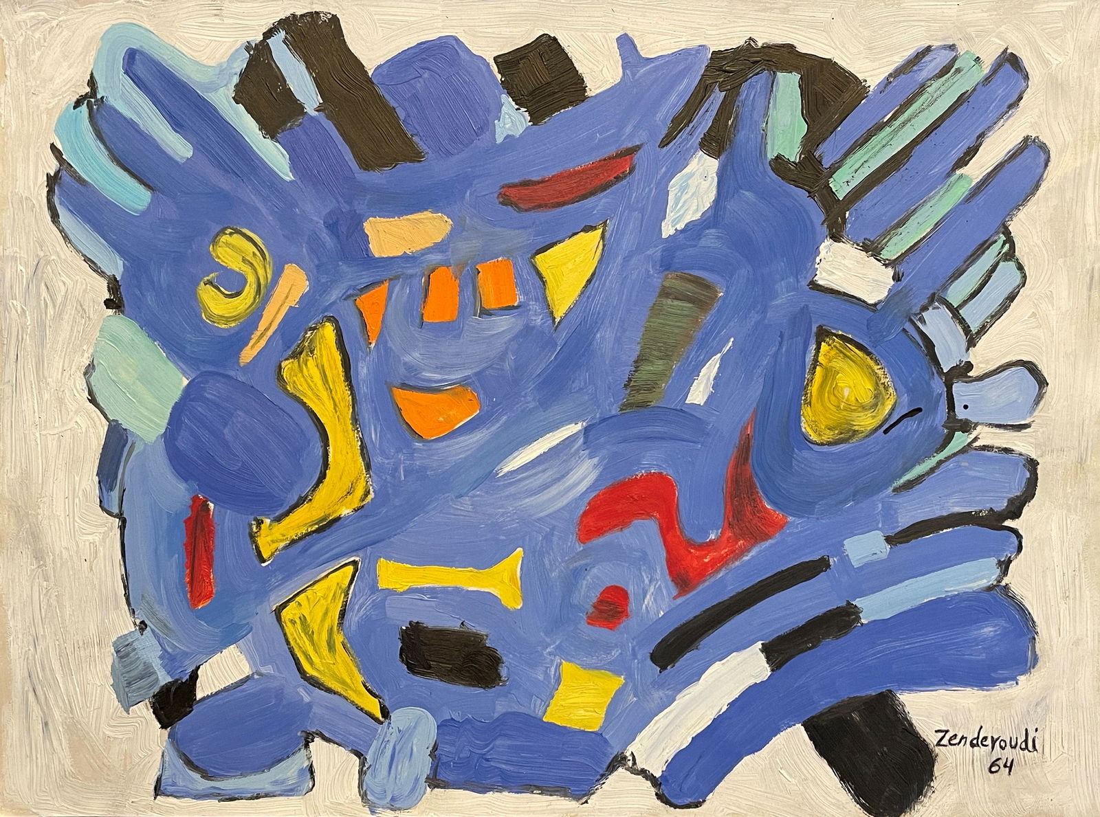 Hossein Zenderoudi (1937) Auction