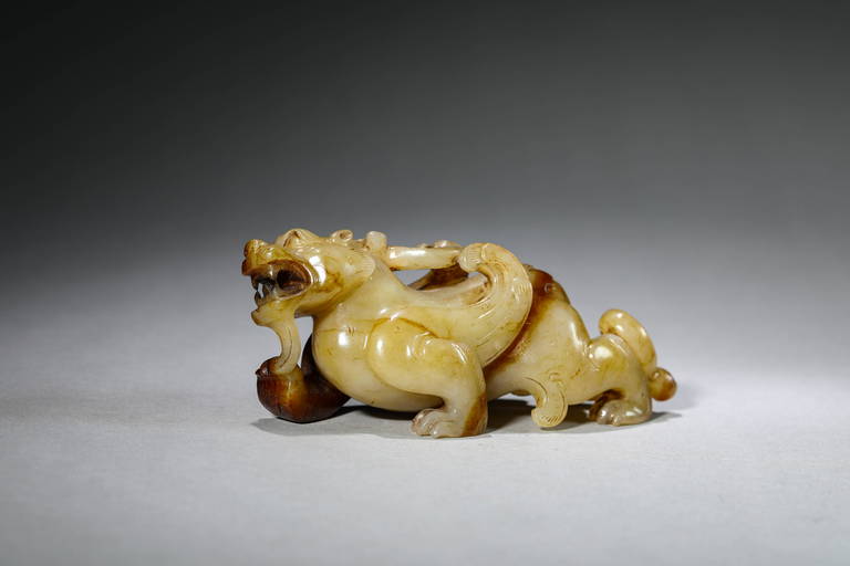 A Jade Pi Xiu Beast (#0130) on Dec 19, 2022 | Cohen Art Auction in CO