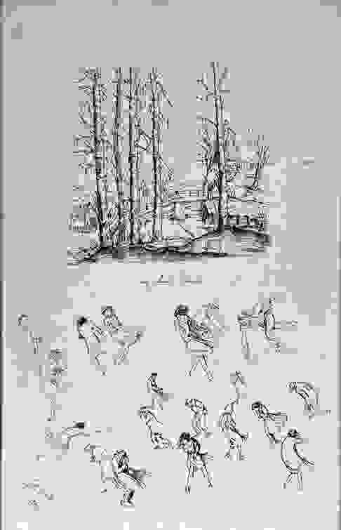 Fritz Fischer (1911 - 1968). Ink Drawing. Auction