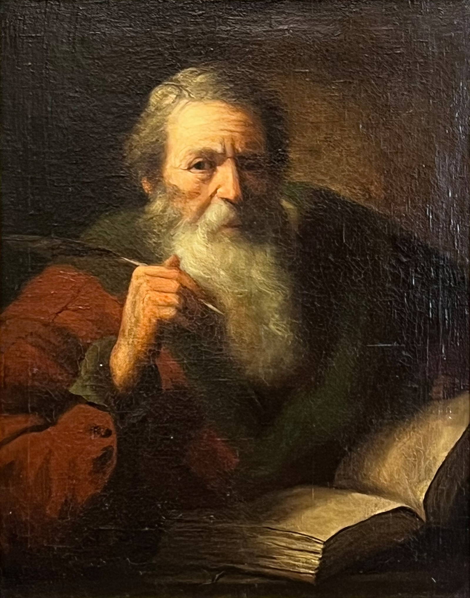 Rembrandt Van Rijn (1606 - 1669) Copy After. "st Thomas The Apostle ...