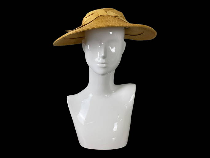 Lillian Dache 1940s Straw Hat