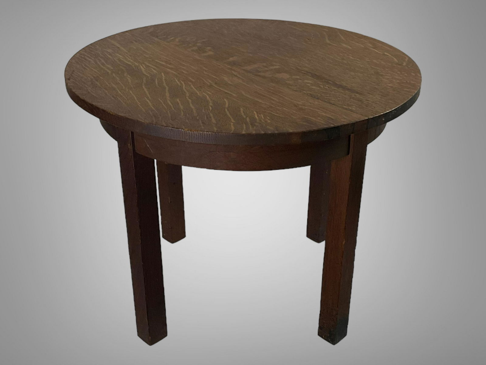 Arts And Crafts Small Circular Table Unmarked