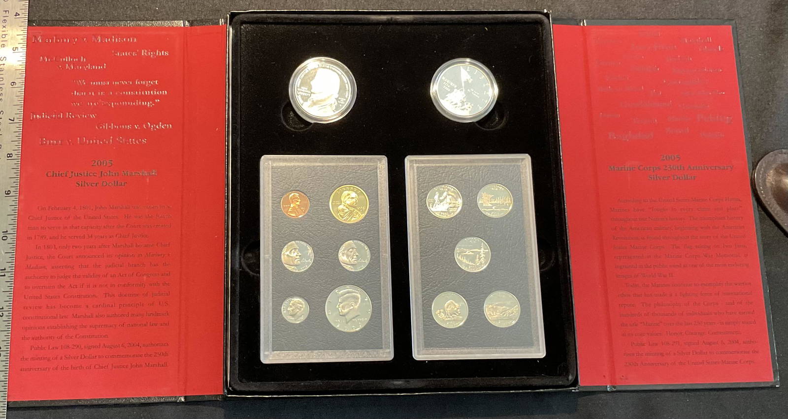 2005 Us Mint American Legacy Collection Proof Sets And Silver Dollars ...