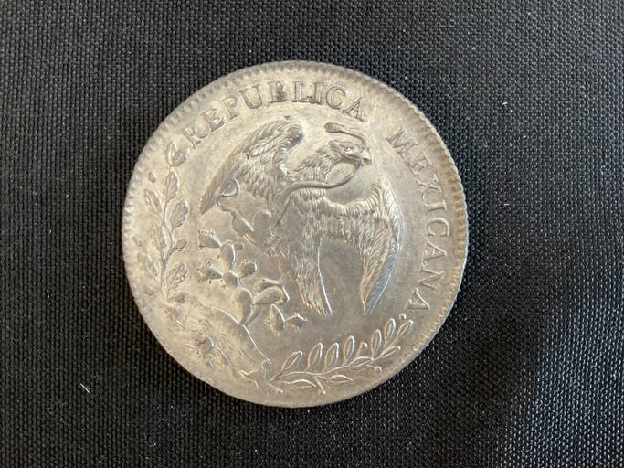 Mexico 1895 Zs Fz 8 Reales Silver Coin