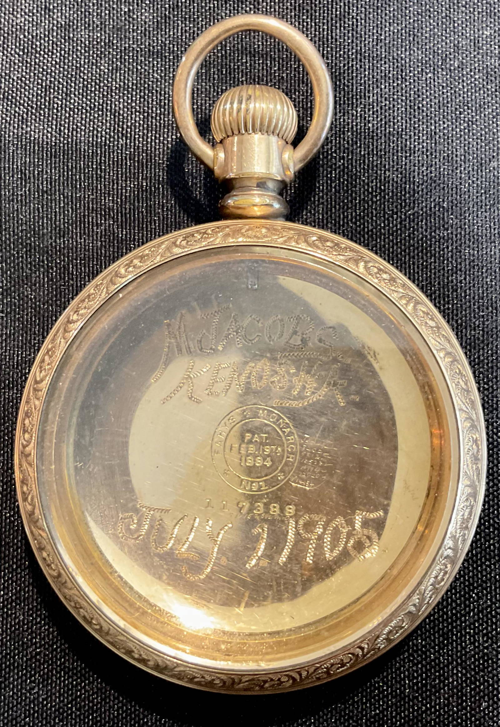 Fahys Watch Case Co. Monarch No. 1 Pocket Watch Case Auction